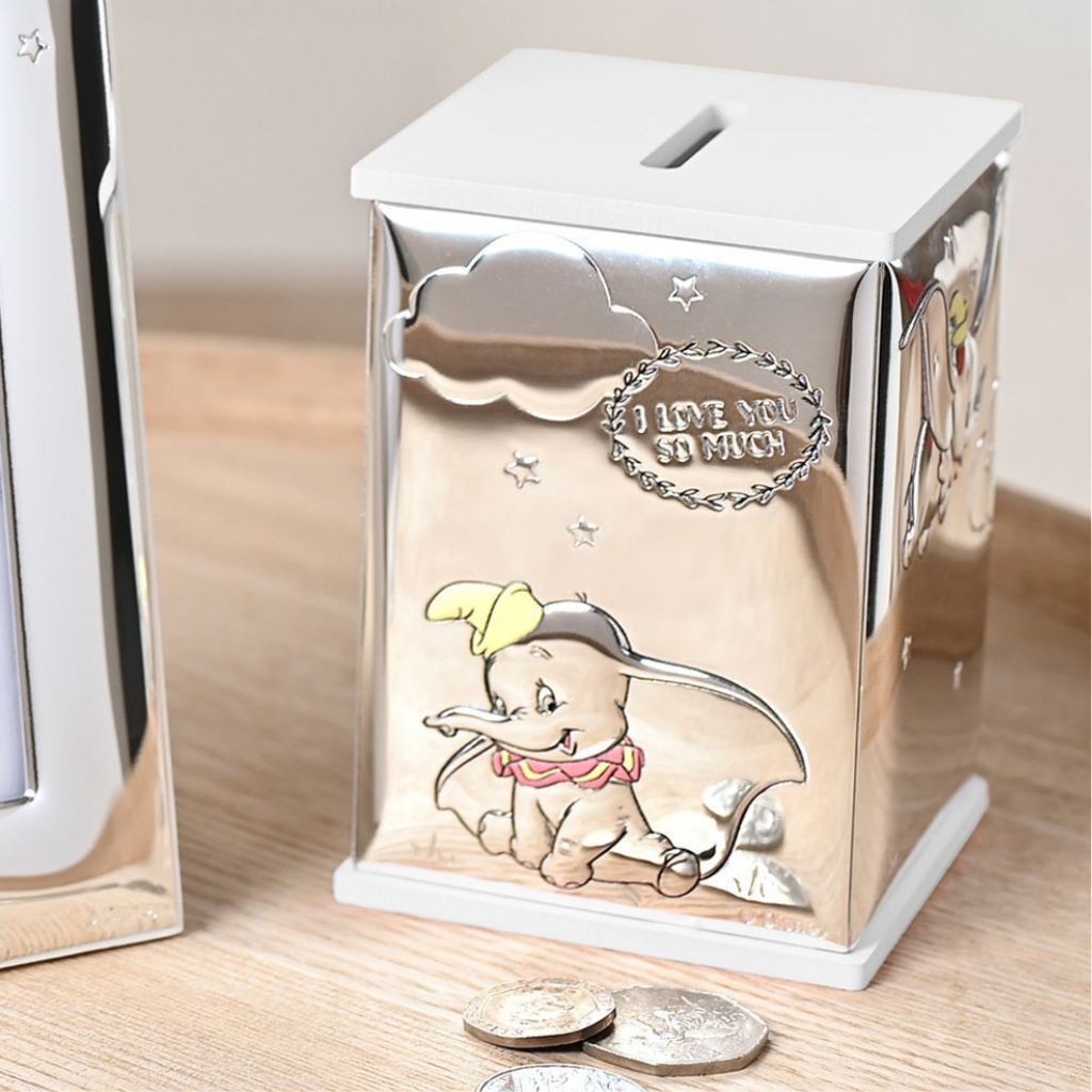 Disney Dumbo Silver Plated Money Box