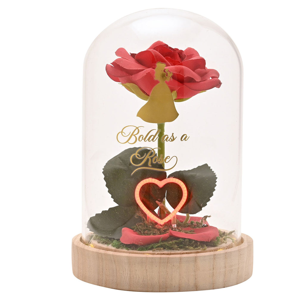 Disney Pastel Princess Belle 'Bold as a Rose' Florals in a Cloche with