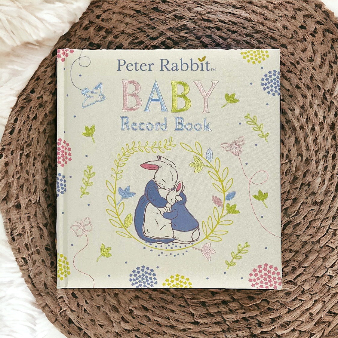 Peter Rabbit Embroidered Baby Record Book