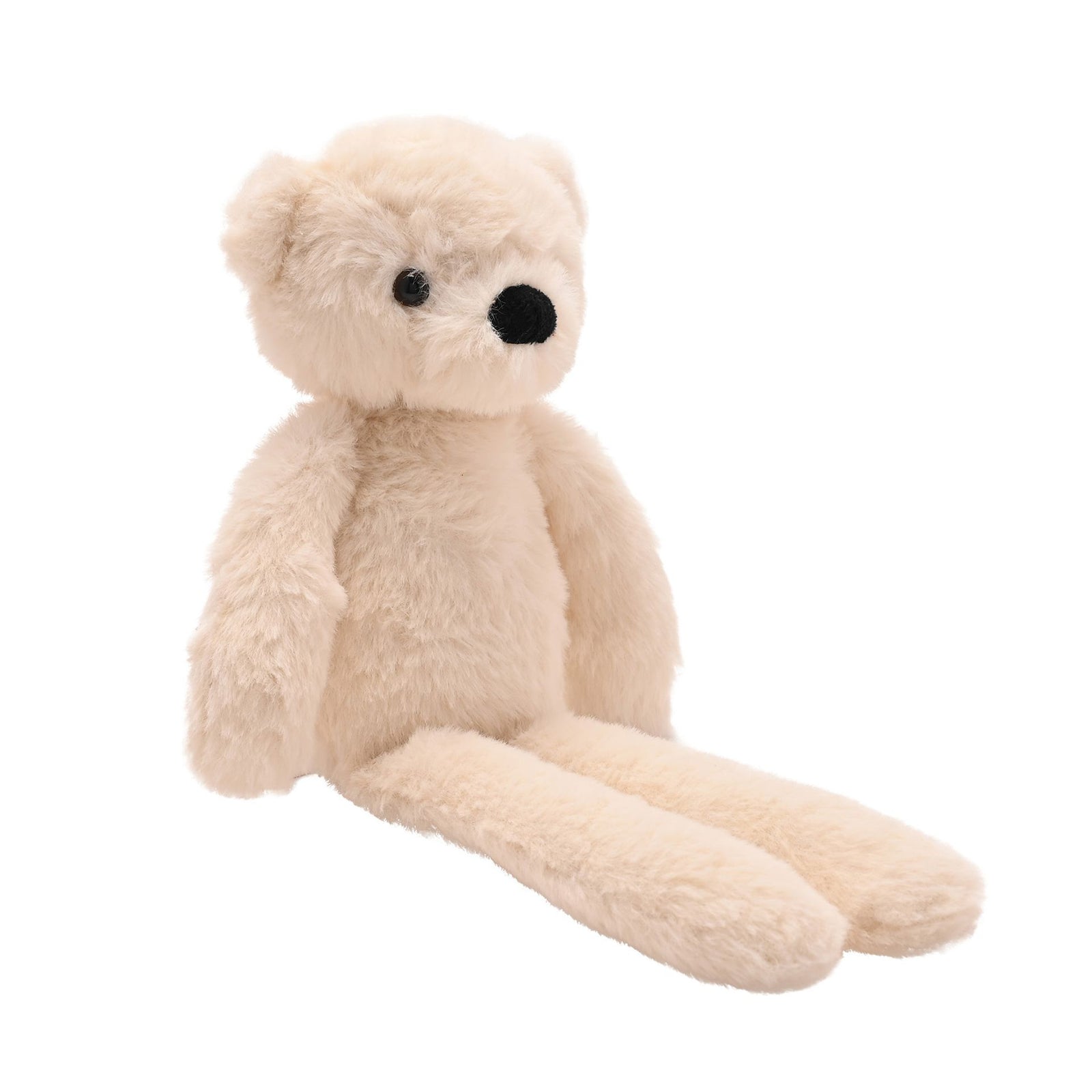 Lola The Long Leg Teddy Bear Softie - Cream Plush Toy in Optional Gift