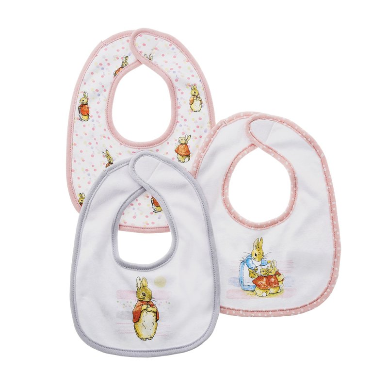 Peter Rabbit Baby Collection Flopsy Set of 3 Bibs